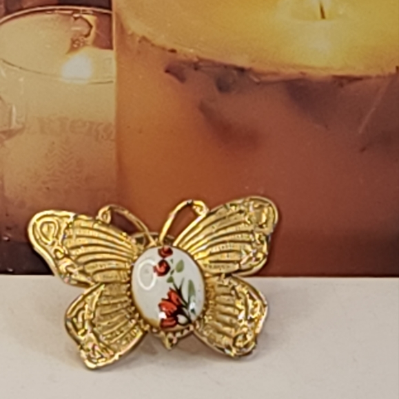 Louisa Ballou | Jewelry | 53 Vintage Ballou Regd Gold Flower Enamel Tac ...